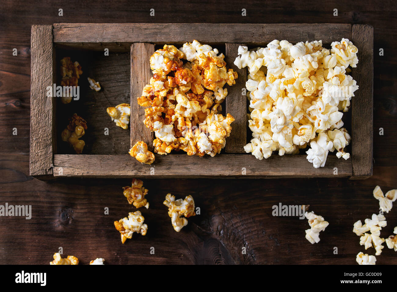 Prepared salted popcorn Stock Photo - Alamy