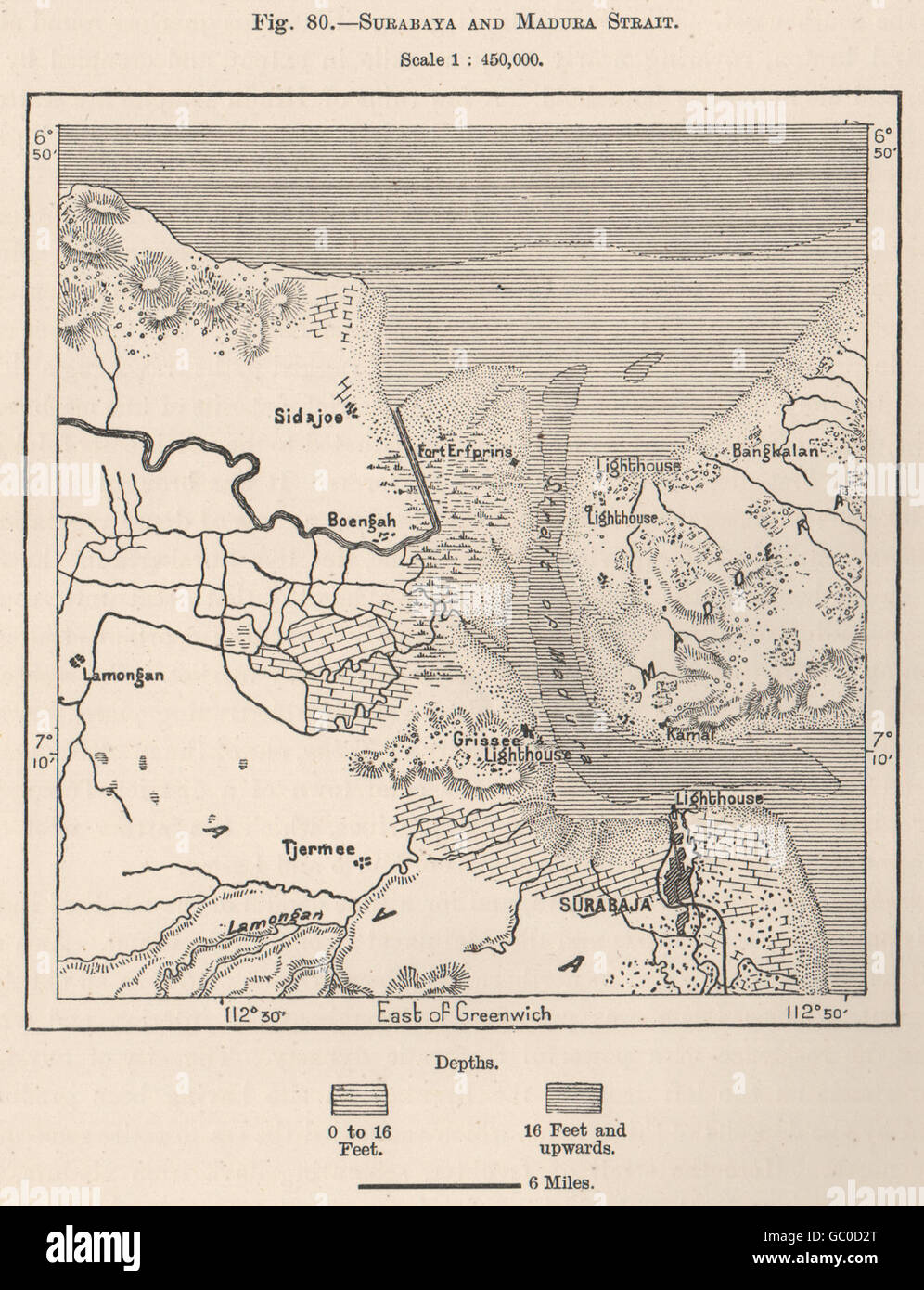 Map of surabaya hi-res stock photography and images - Alamy