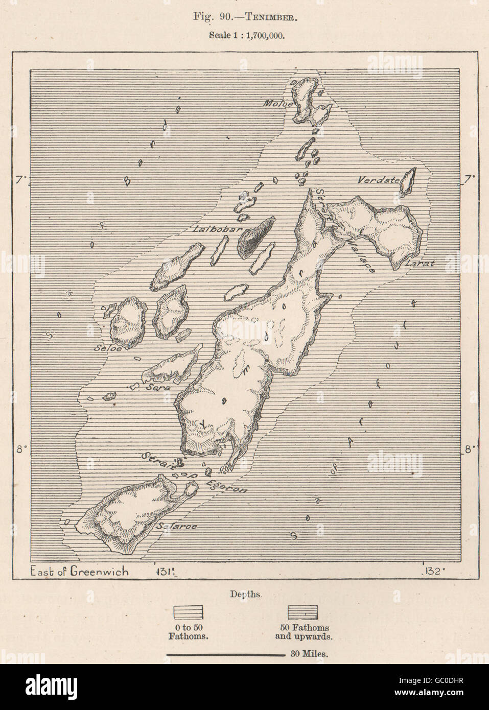 Tanimbar Islands (Timur Laut) Maluku. Indonesia. East Indies, 1885 ...