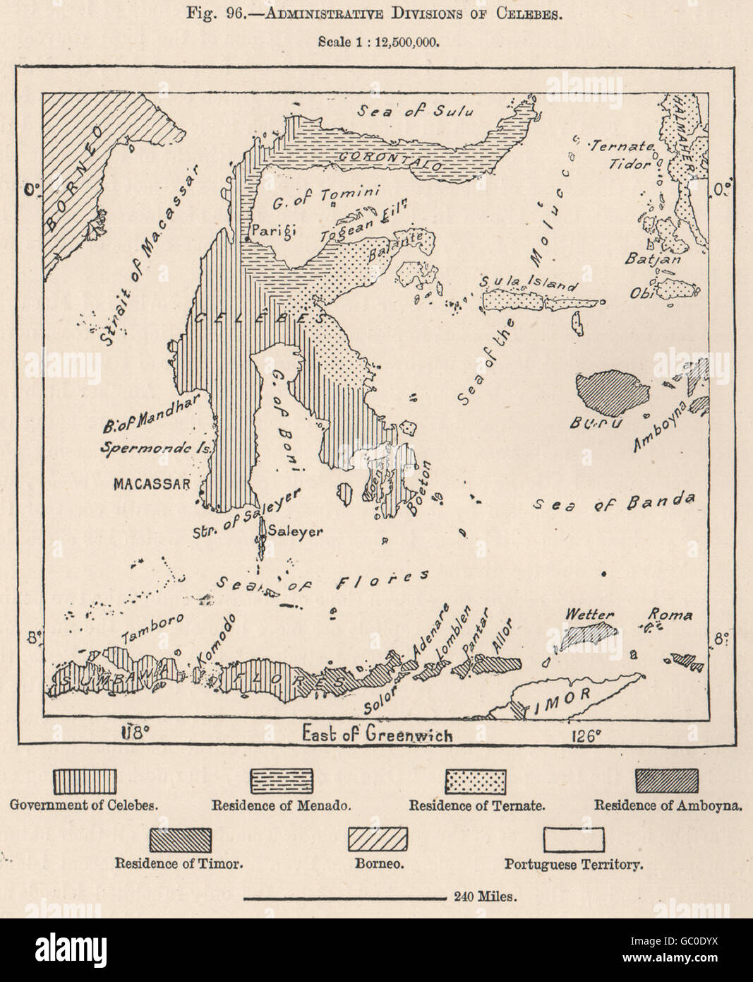Celebes map hi-res stock photography and images - Alamy