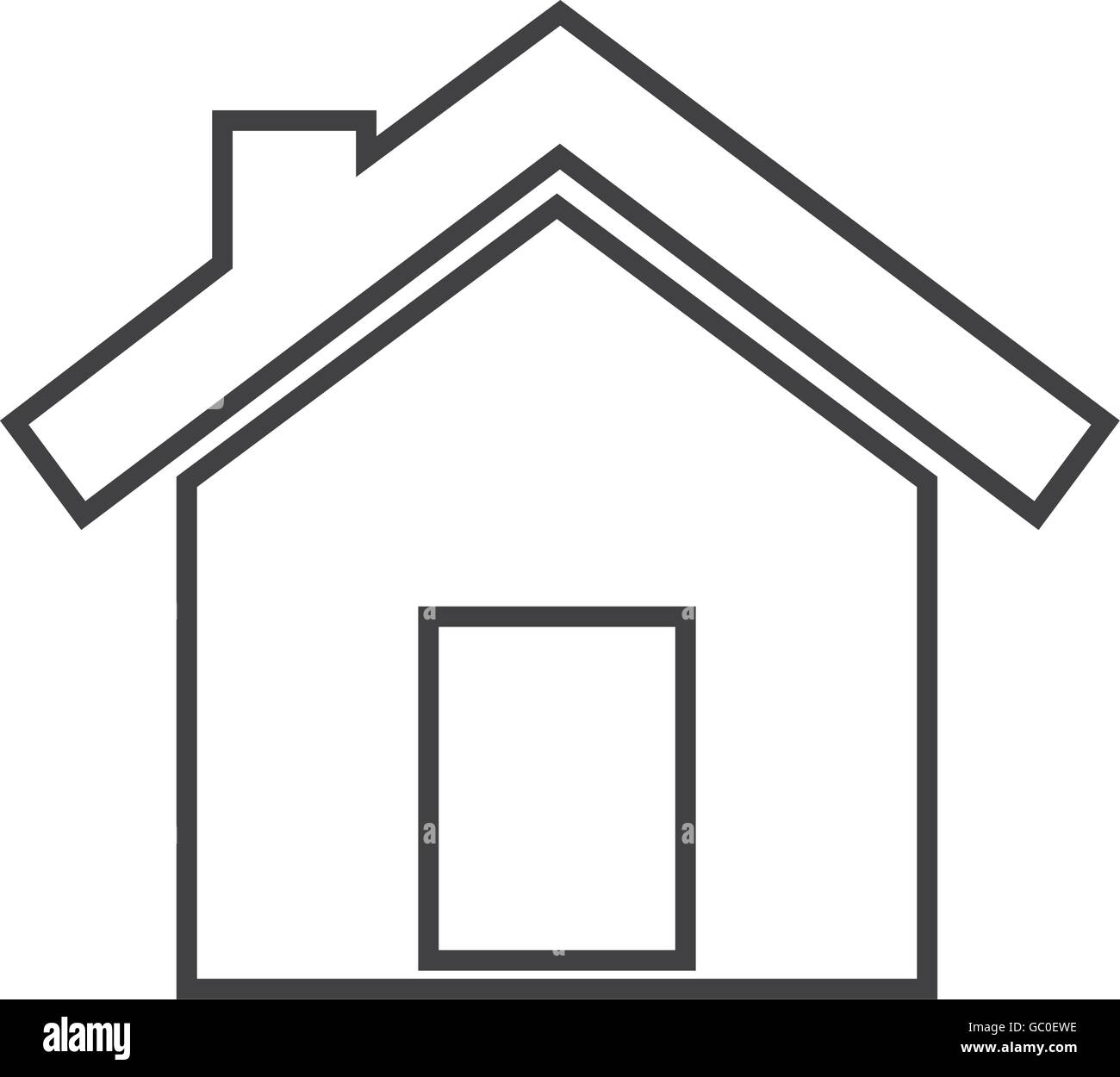 house exterior isolated icon design Stock Vector Image & Art - Alamy