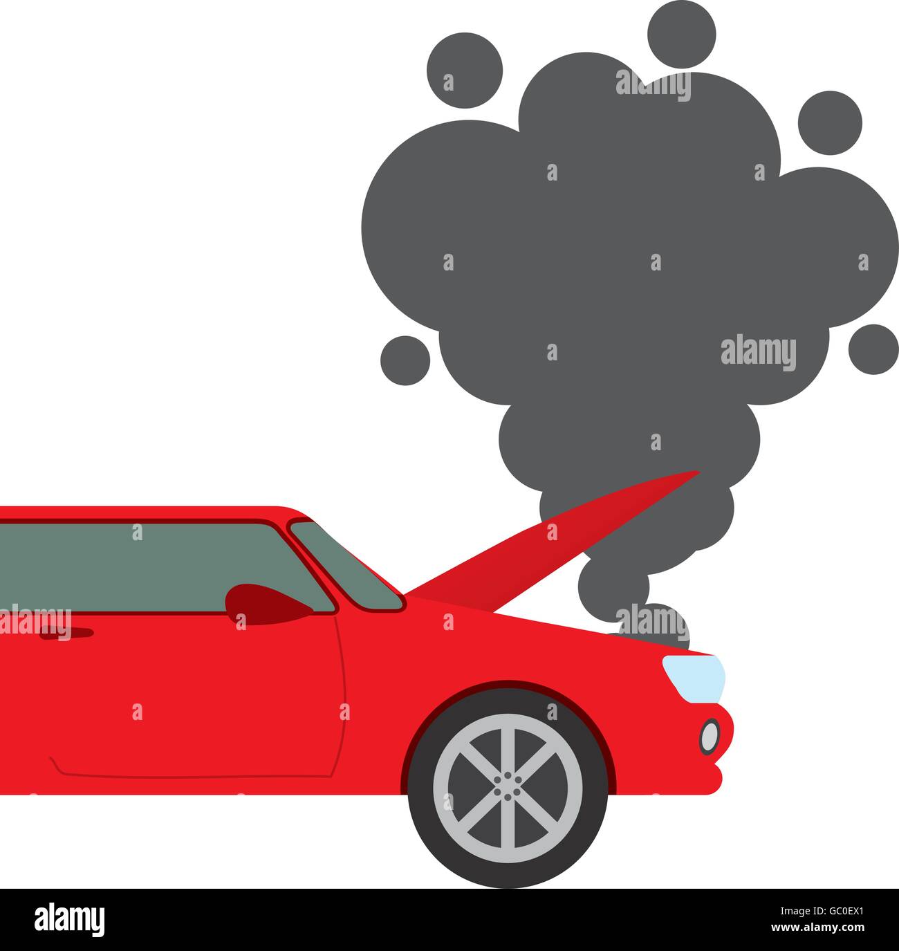 Road accident car front Stock Vector Images - Alamy