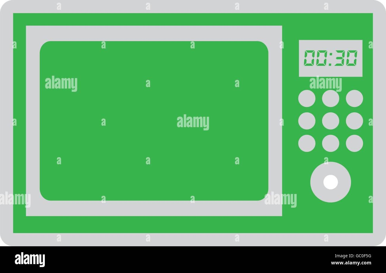 Microwave oven icon gray Stock Vector Images - Alamy