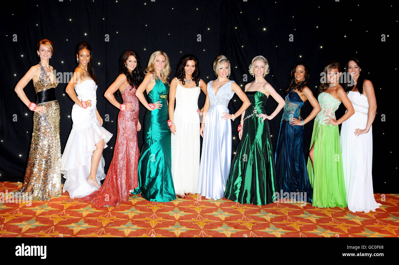 The finalists for Miss England 2009 from left to right: Katy Worth ...
