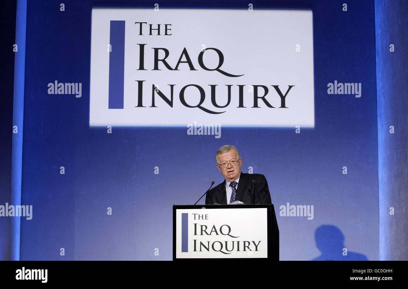 The Iraq Inquiry Stock Photo - Alamy