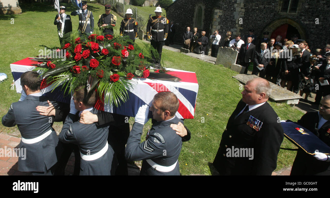 The coffin is carried out of St. Nicholas' Church in Brighton, East ...