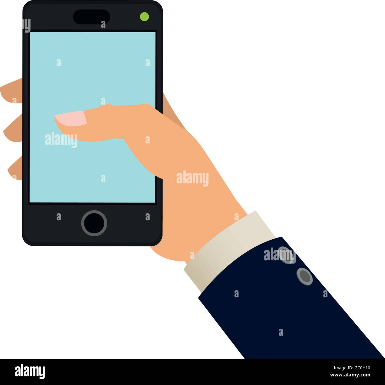 hand holding cellphone icon Stock Vector Image & Art - Alamy