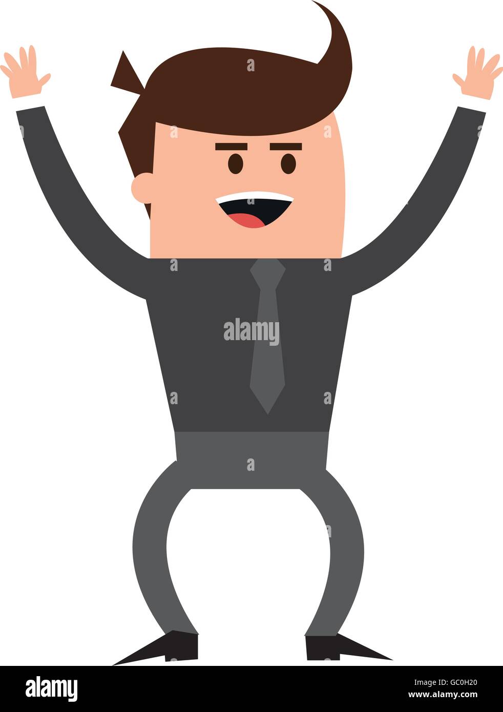 happy businessman icon Stock Vector Image & Art - Alamy