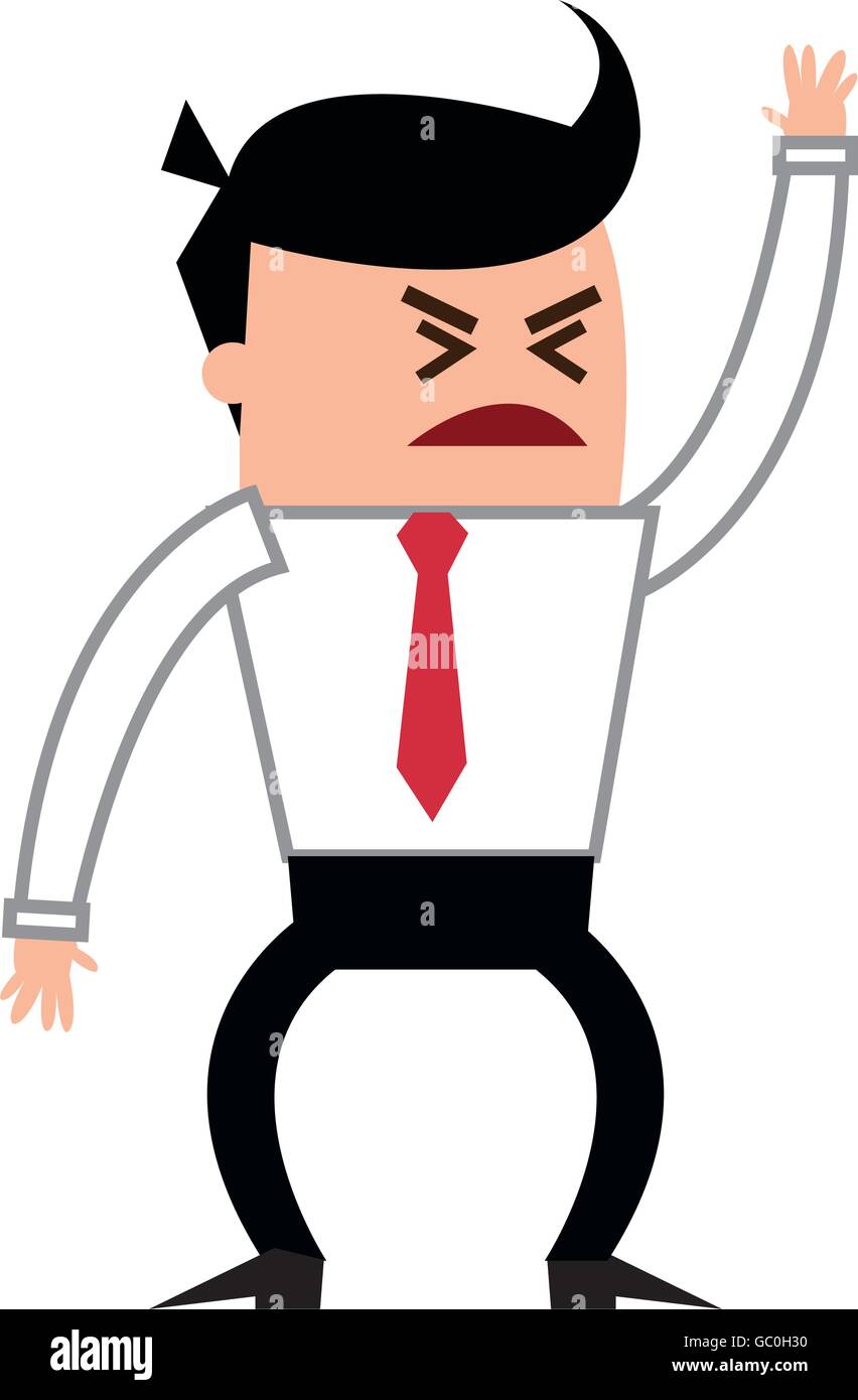 angry businessman yelling icon Stock Vector Image & Art - Alamy