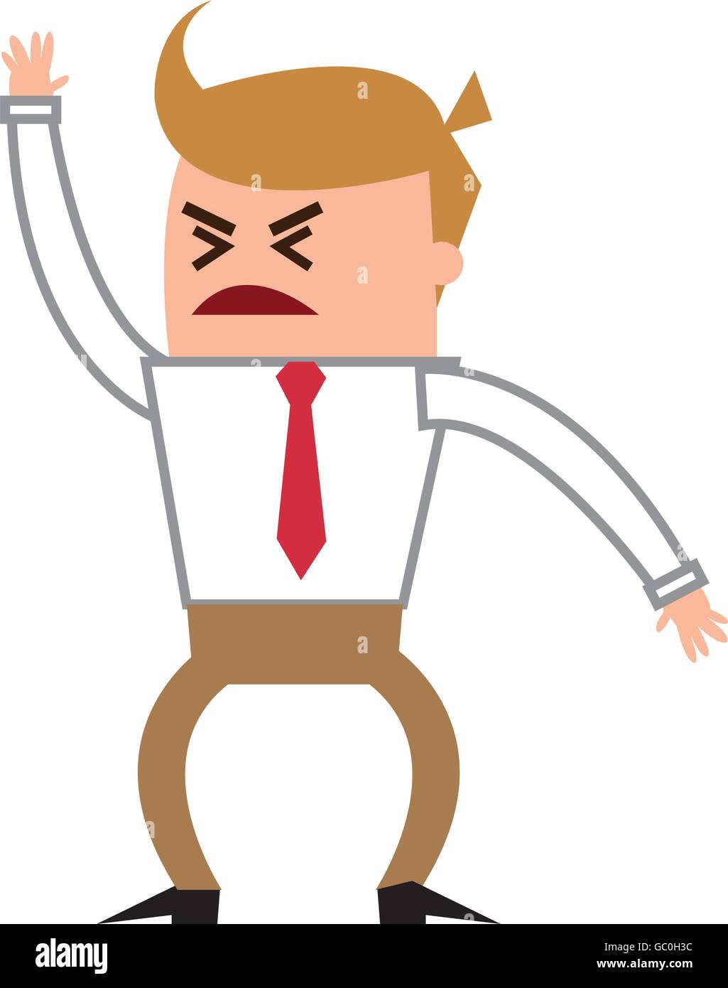 angry businessman yelling icon Stock Vector Image & Art - Alamy