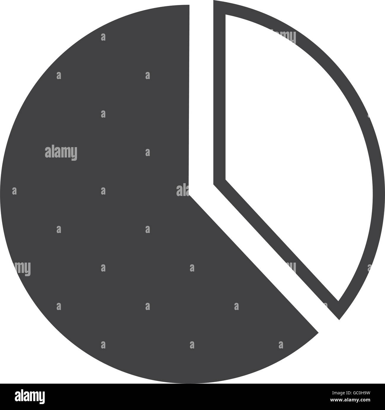 pie chart graph icon Stock Vector Image & Art - Alamy