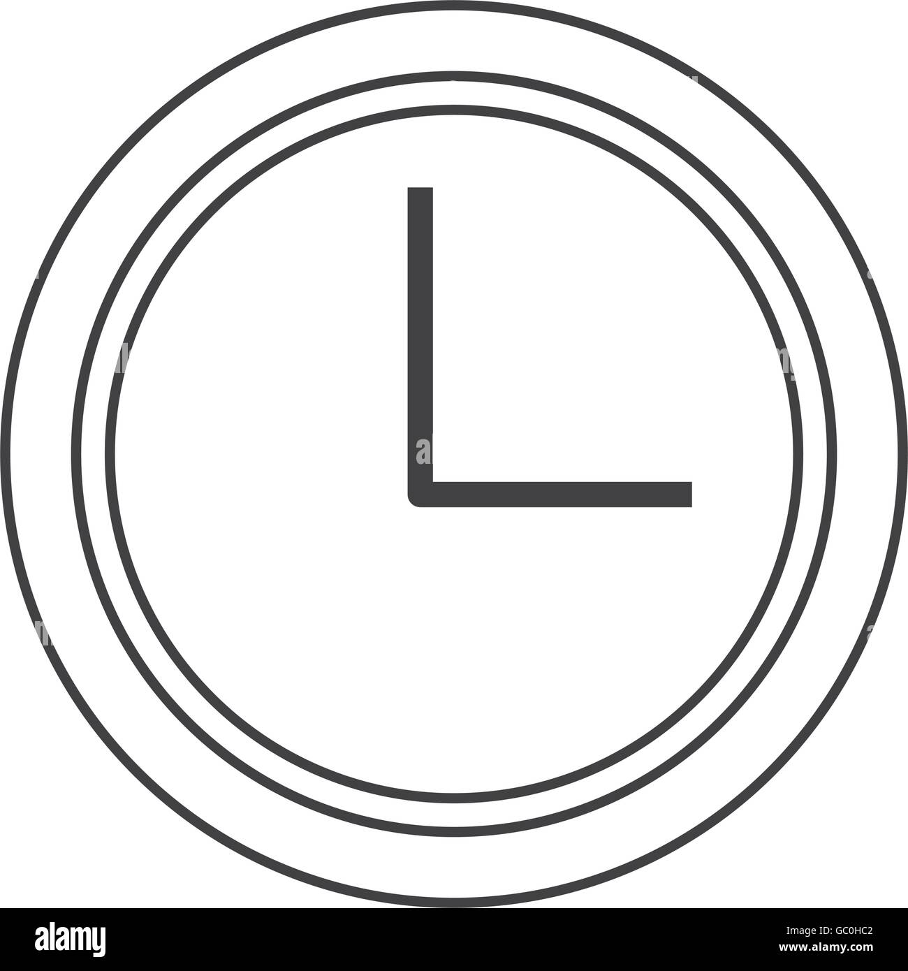 wall clock icon Stock Vector Image & Art - Alamy