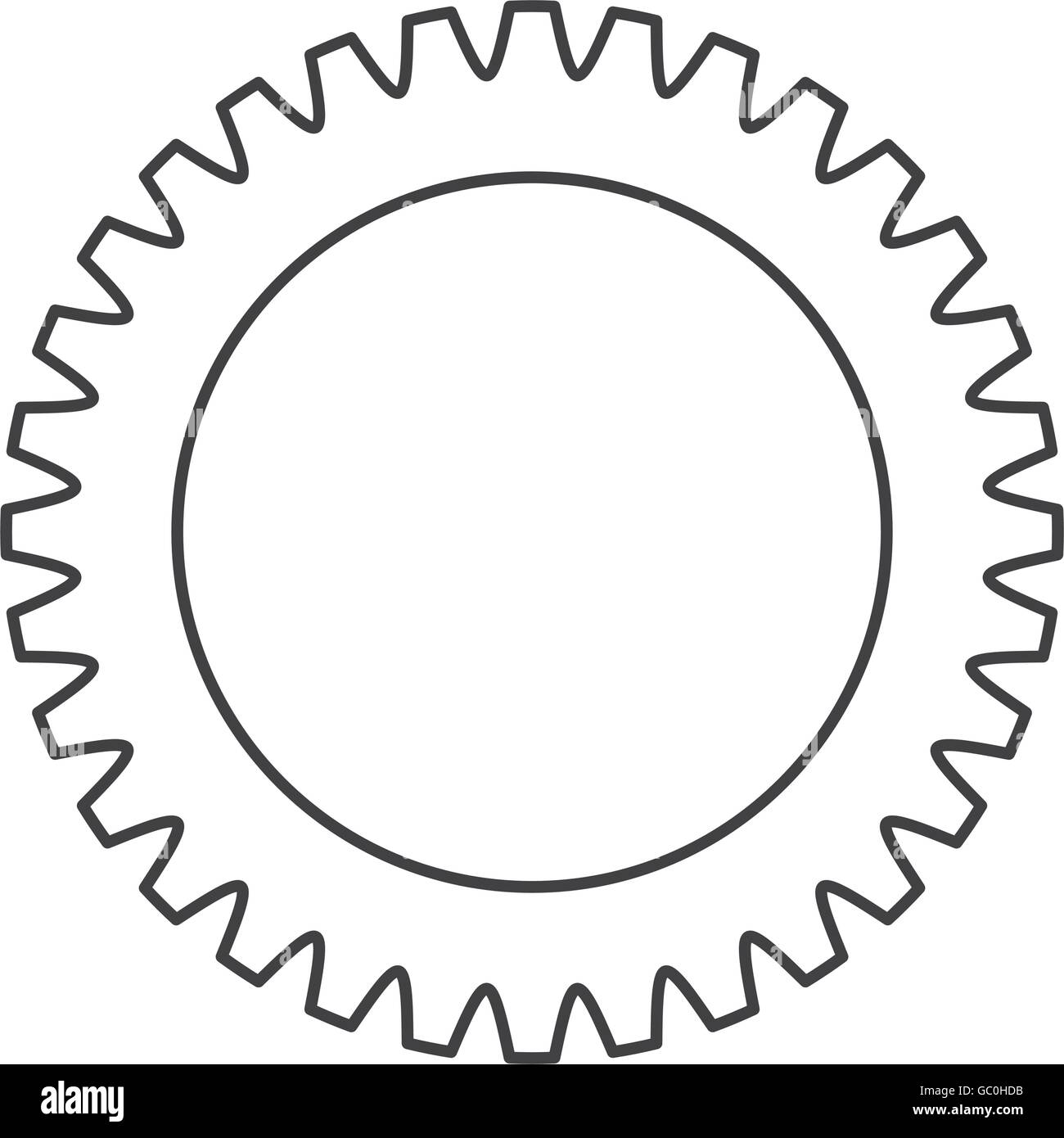 single gear icon Stock Vector Image & Art - Alamy