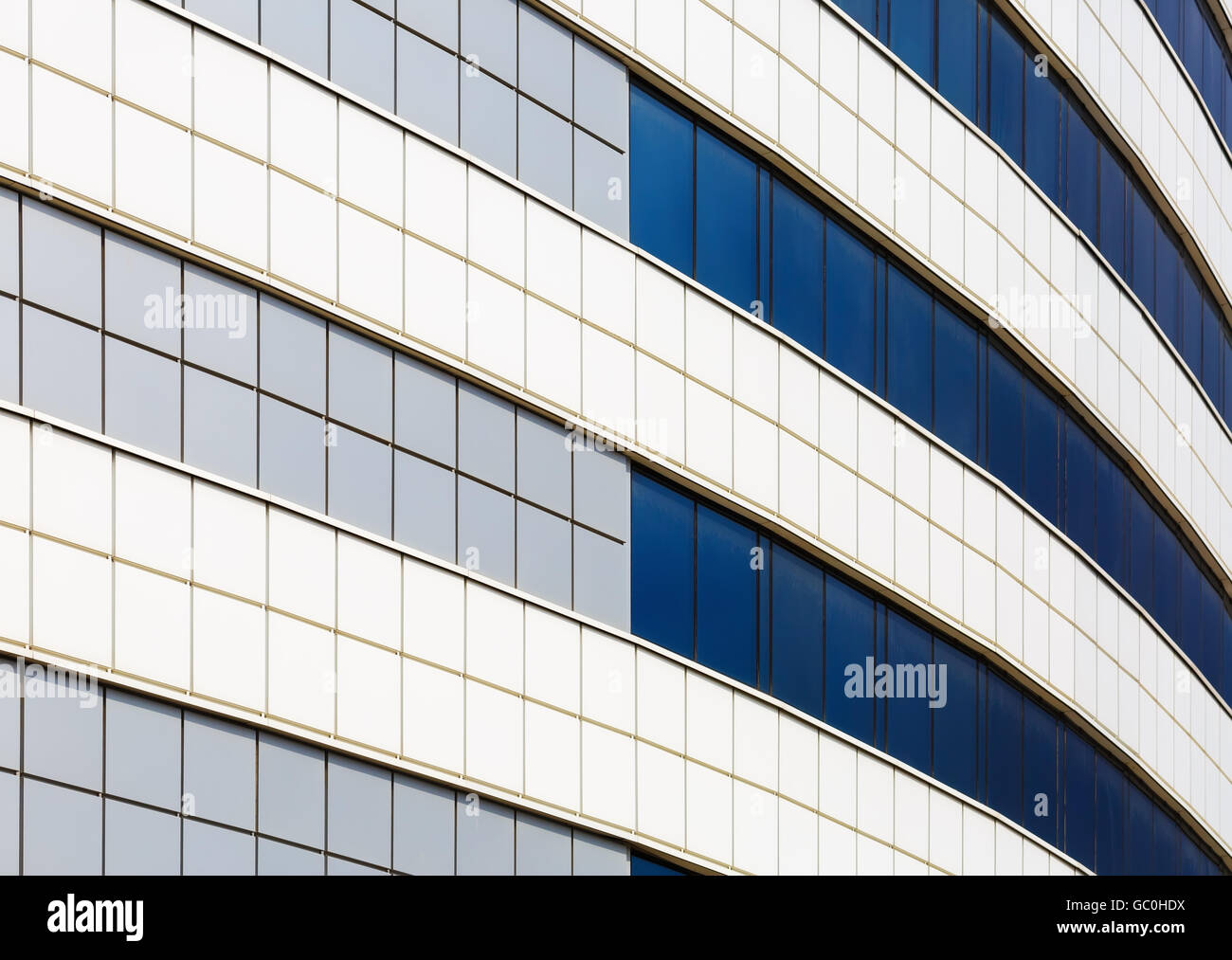 Close-up of modern architecture. Common modern business industrial ...