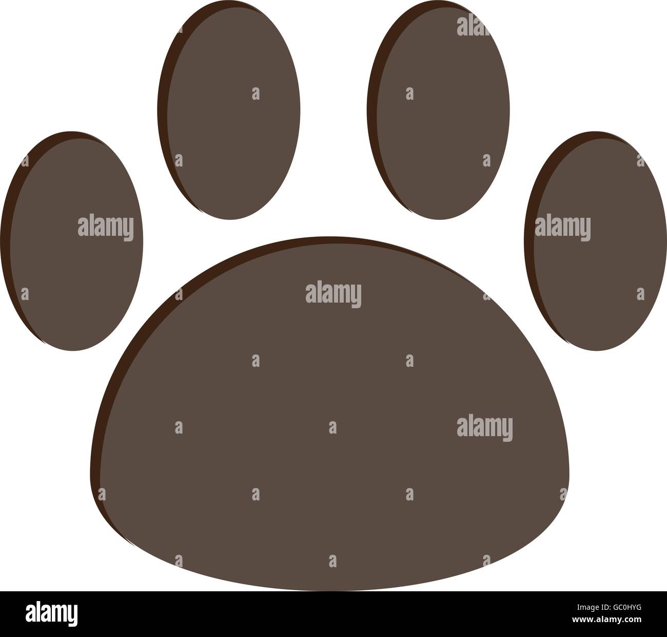 dog foot print isolated icon design Stock Vector Image & Art - Alamy