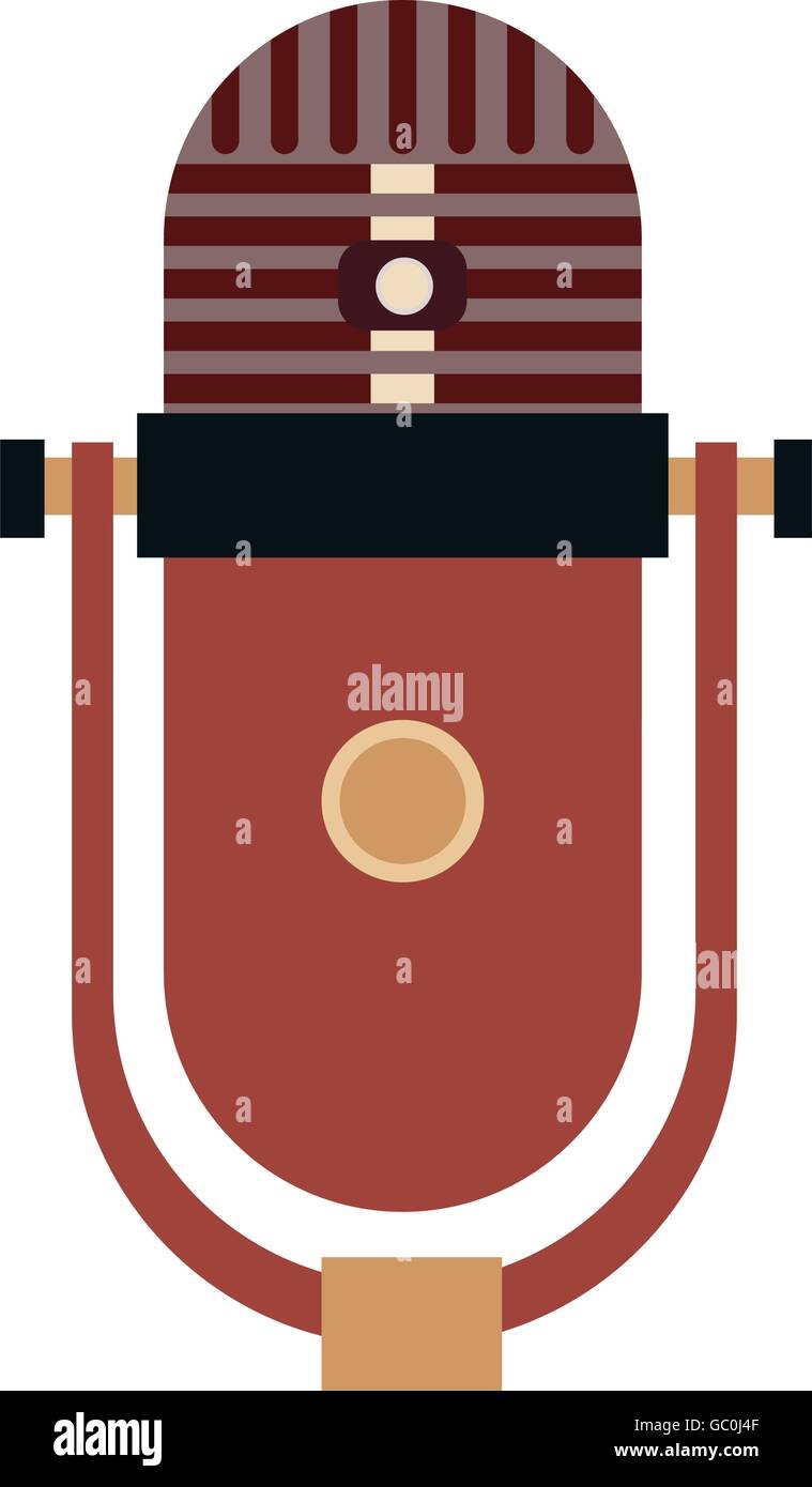 vintage microphone icon Stock Vector Image & Art - Alamy