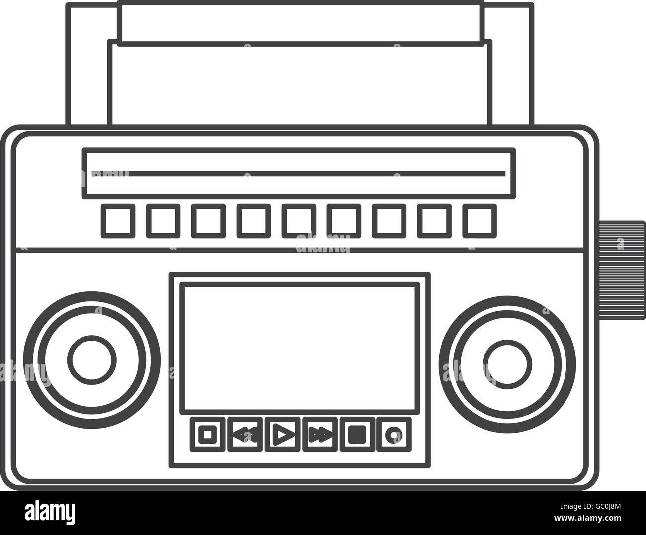 classic boom box icon Stock Vector Image & Art - Alamy