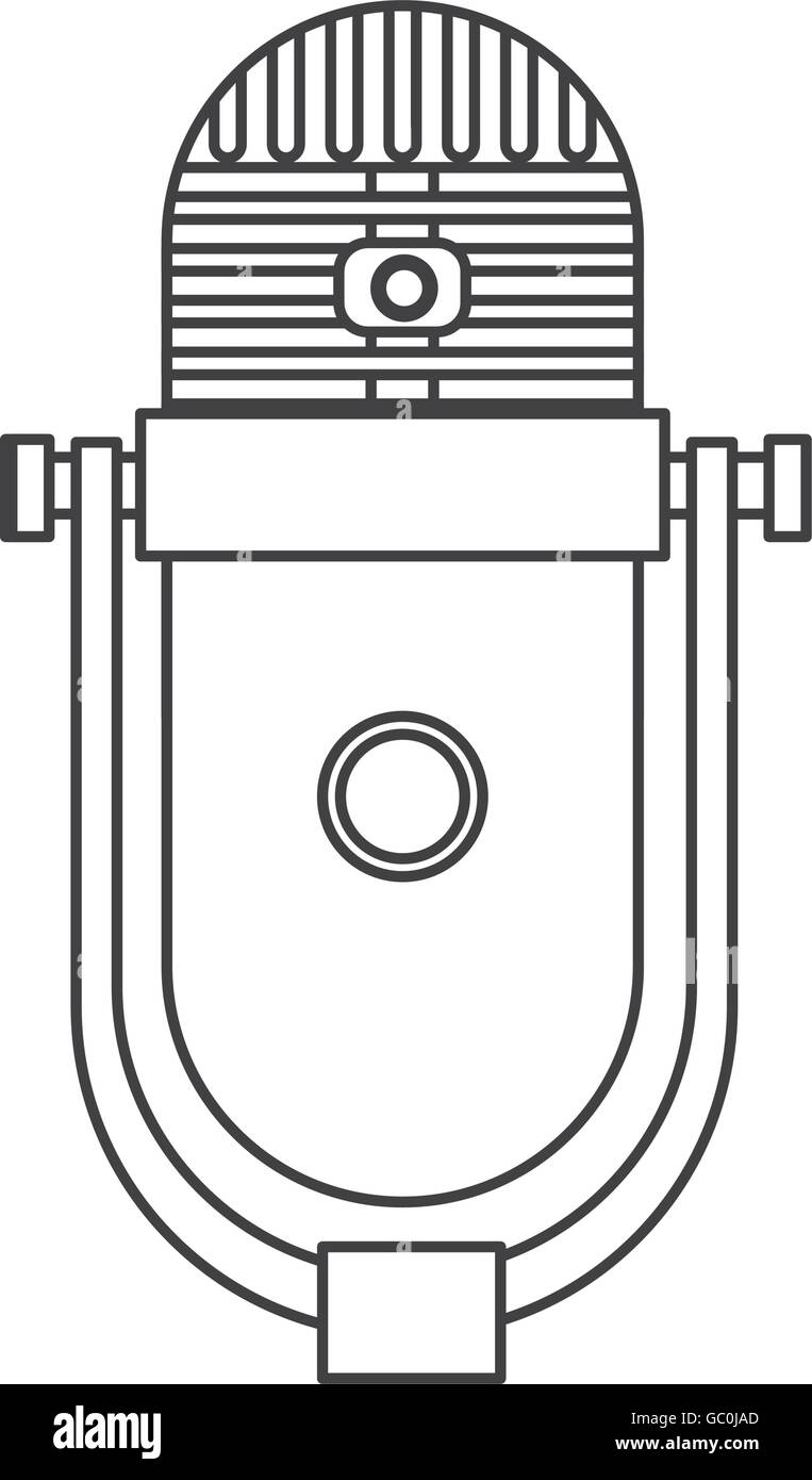 vintage microphone icon Stock Vector Image & Art - Alamy