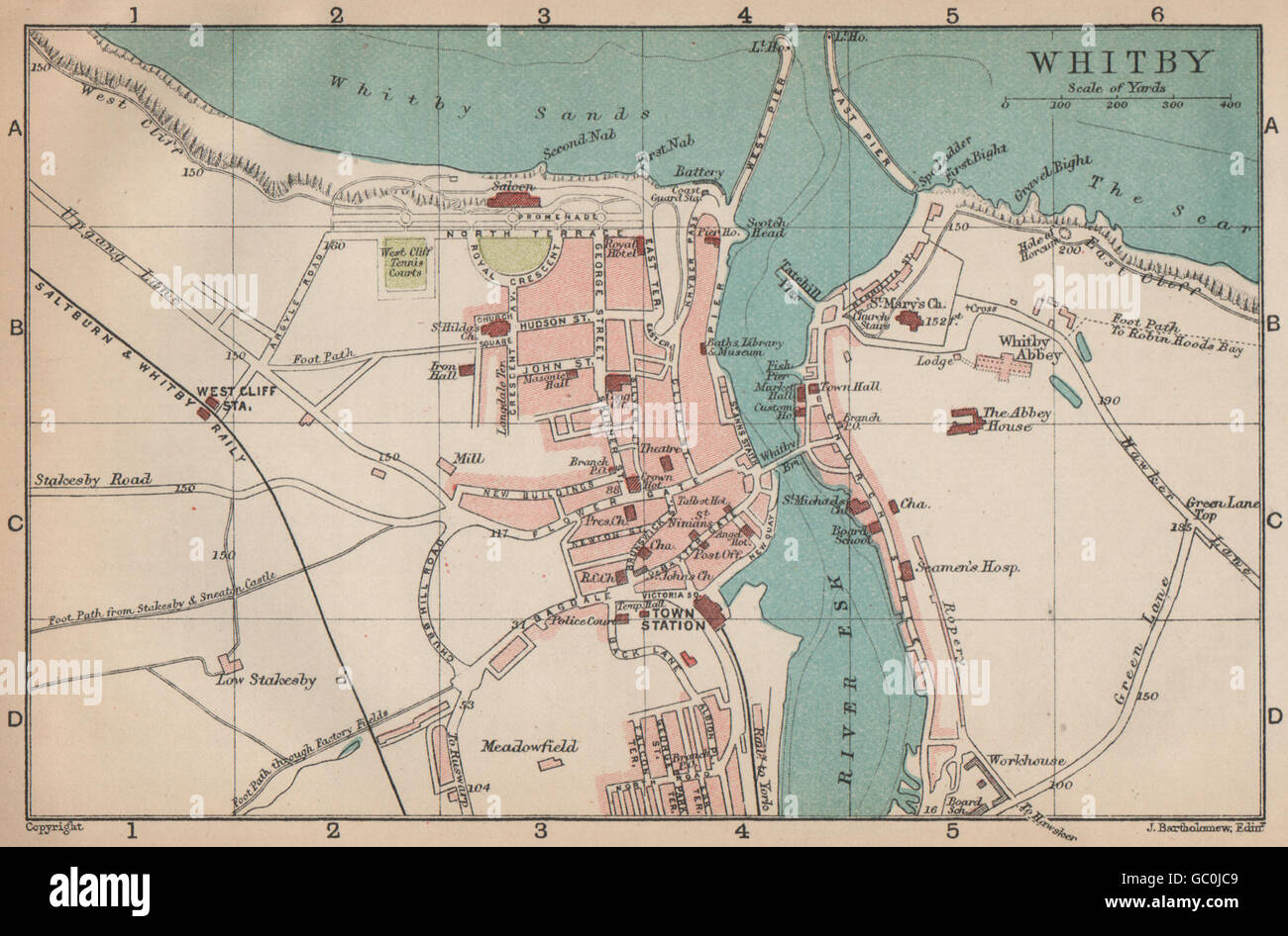 Whitby map hi-res stock photography and images - Alamy