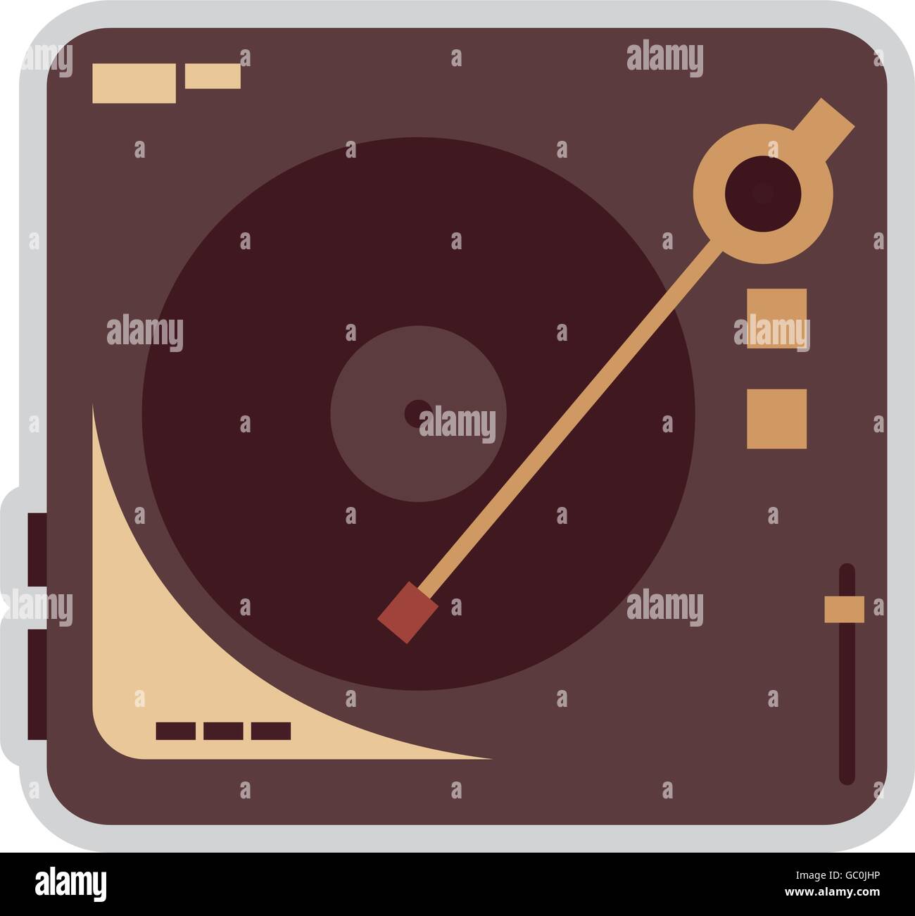 vinyl record player icon Stock Vector Image & Art - Alamy