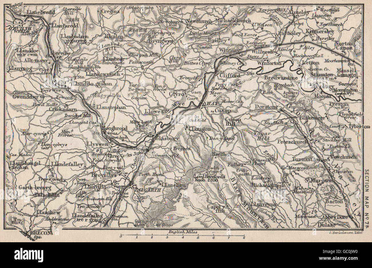 Map of the black mountains hi-res stock photography and images - Alamy