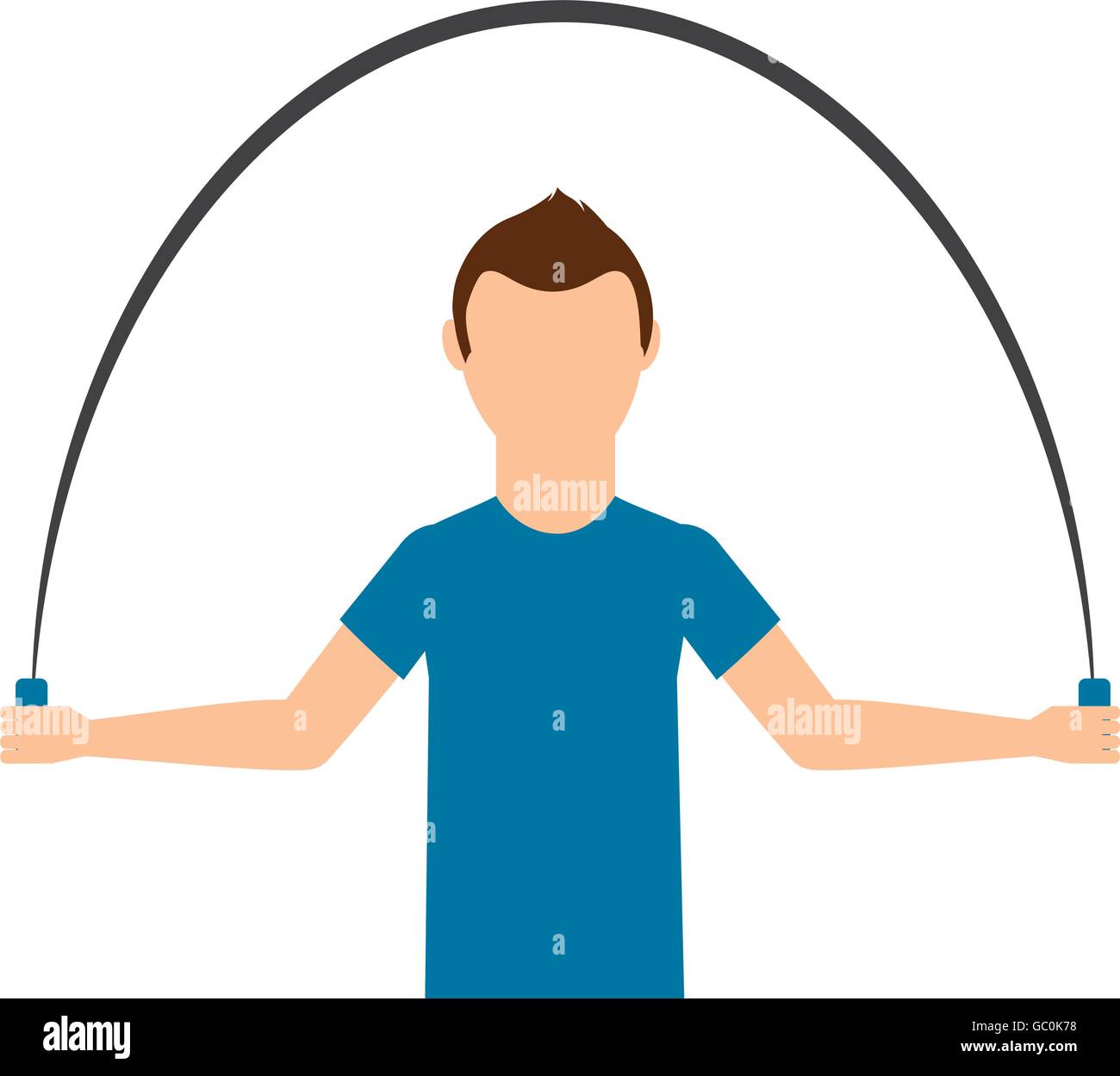 man jump rope isolated icon design Stock Vector Image & Art - Alamy