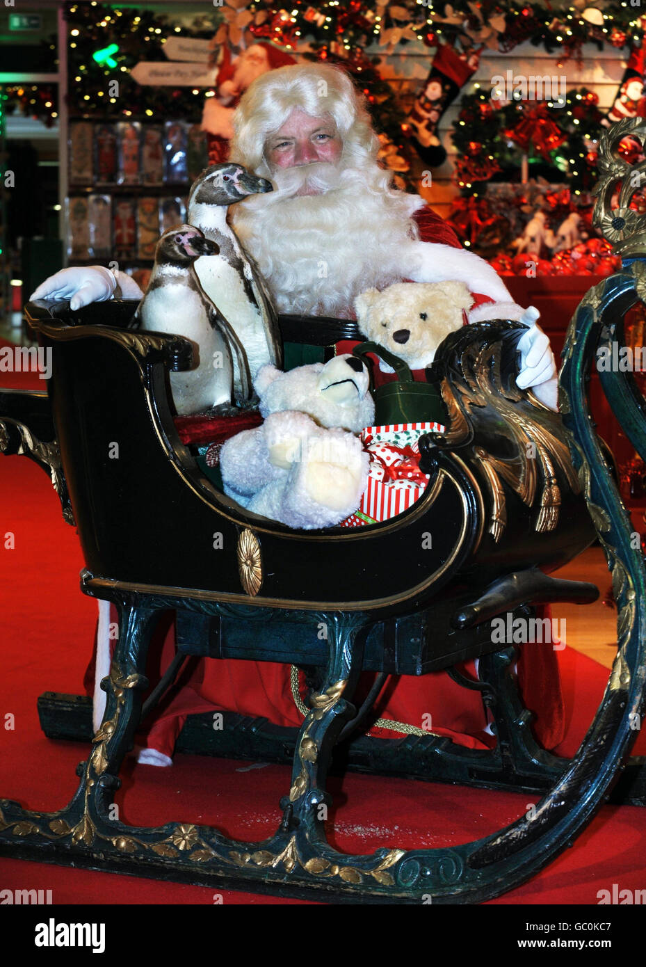 Santa Opens Harrods Christmas World High Resolution Stock Photography ...