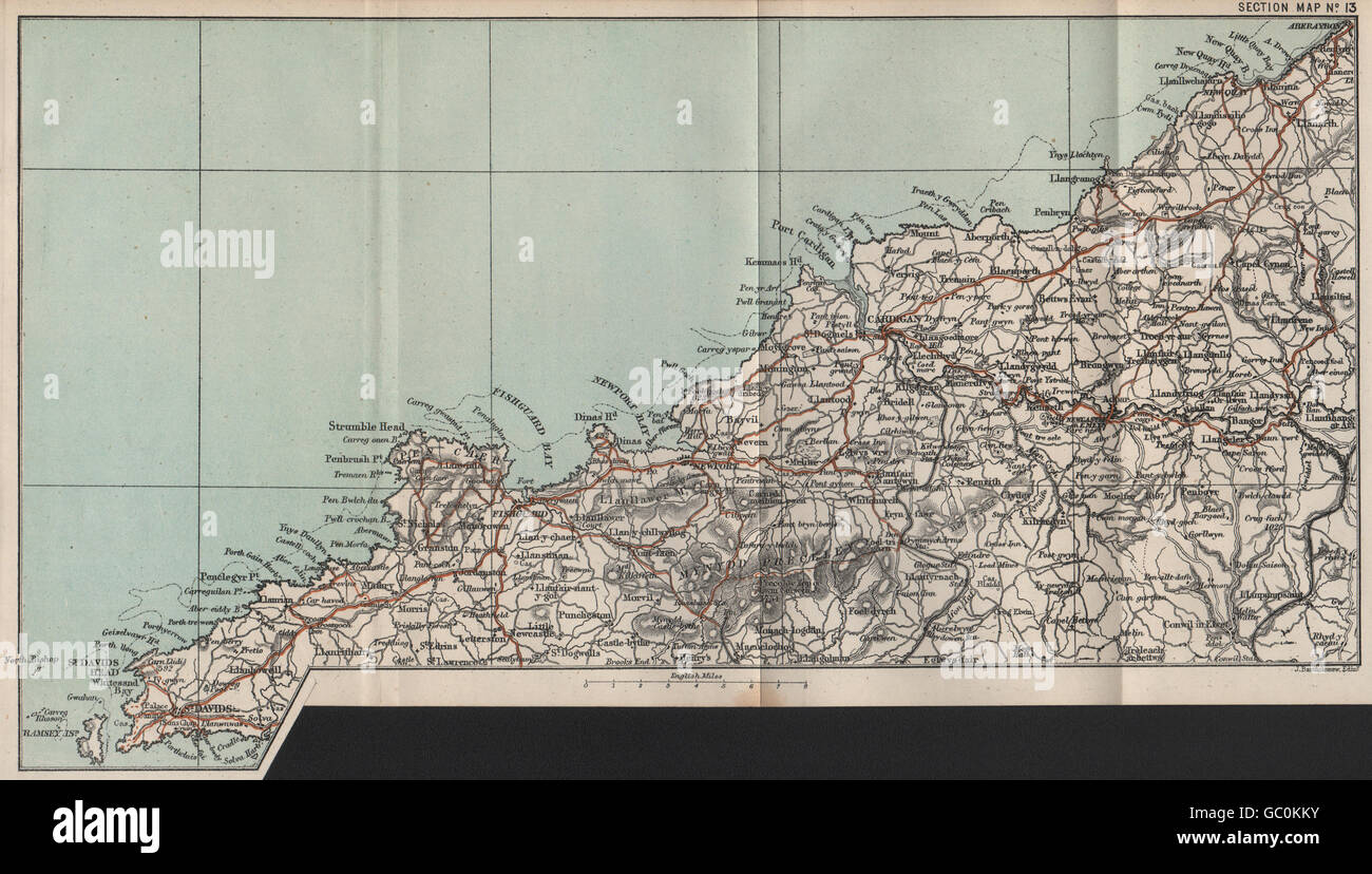Fishguard map hi-res stock photography and images - Alamy