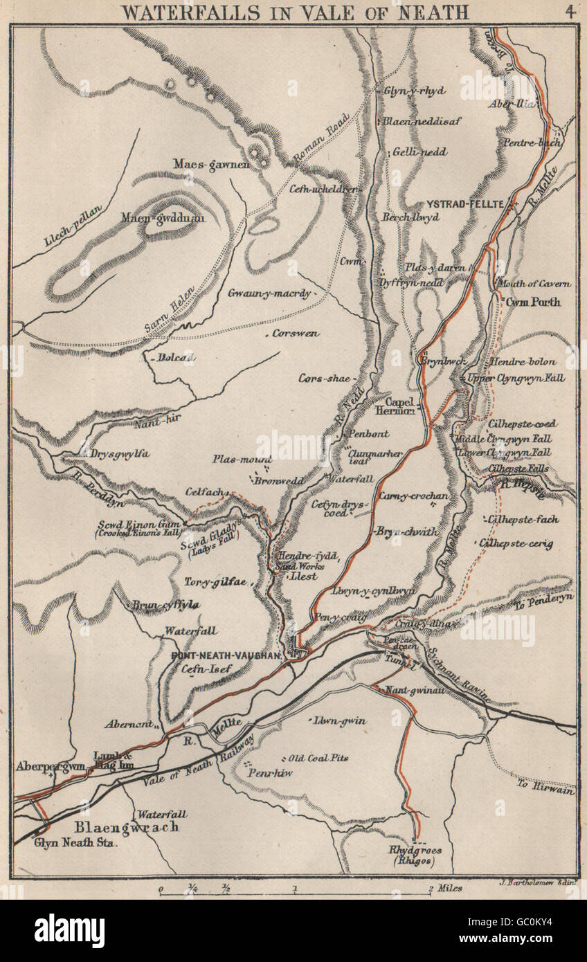 Neath map hi-res stock photography and images - Alamy