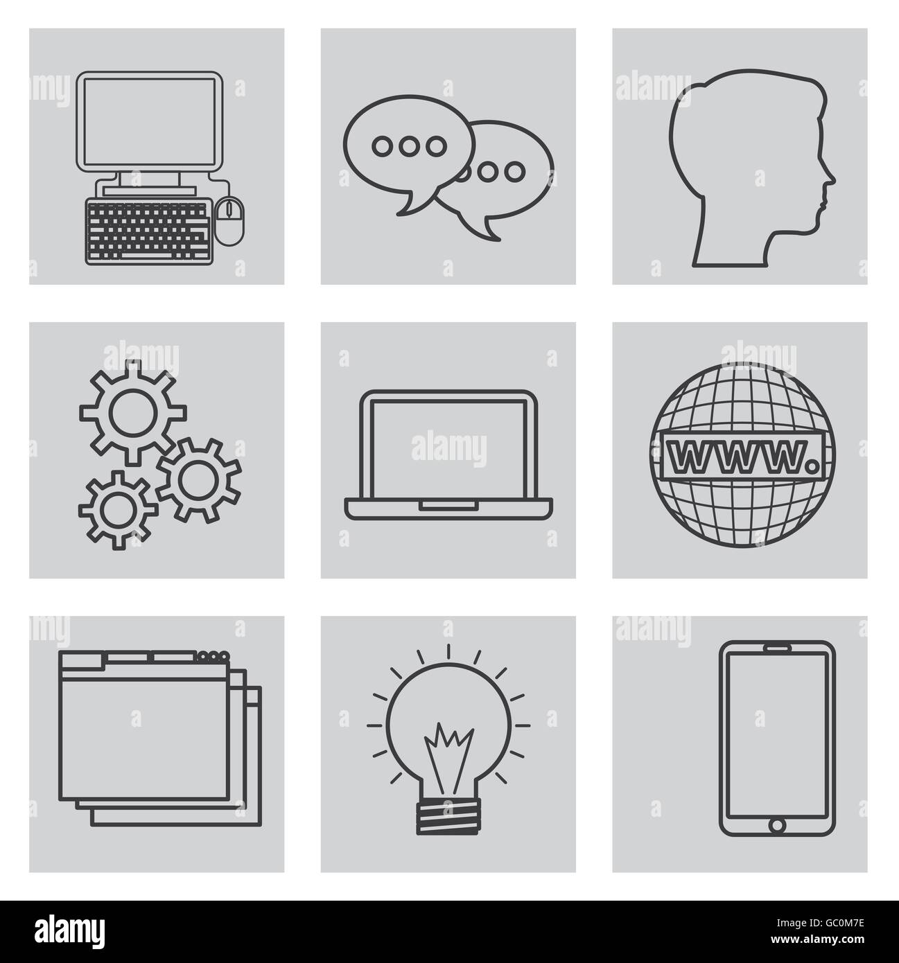 Internet media icon. Technology design. Vector graphic Stock Vector ...