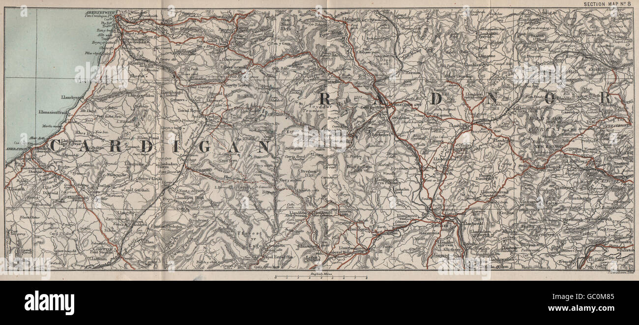 Aberystwyth map hi-res stock photography and images - Alamy