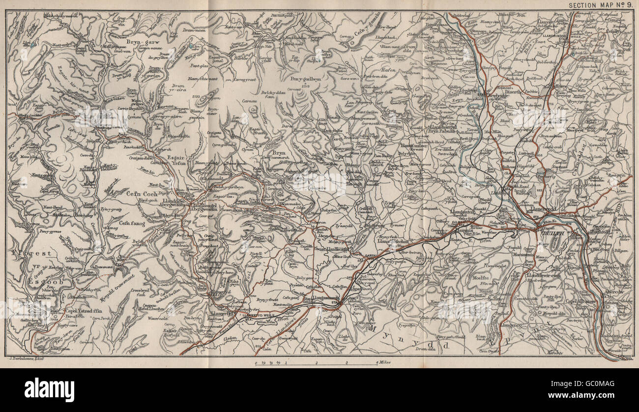 UPPER WYE VALLEY. Builth Wells Llandrindod Wells Cambrian Mountains ...