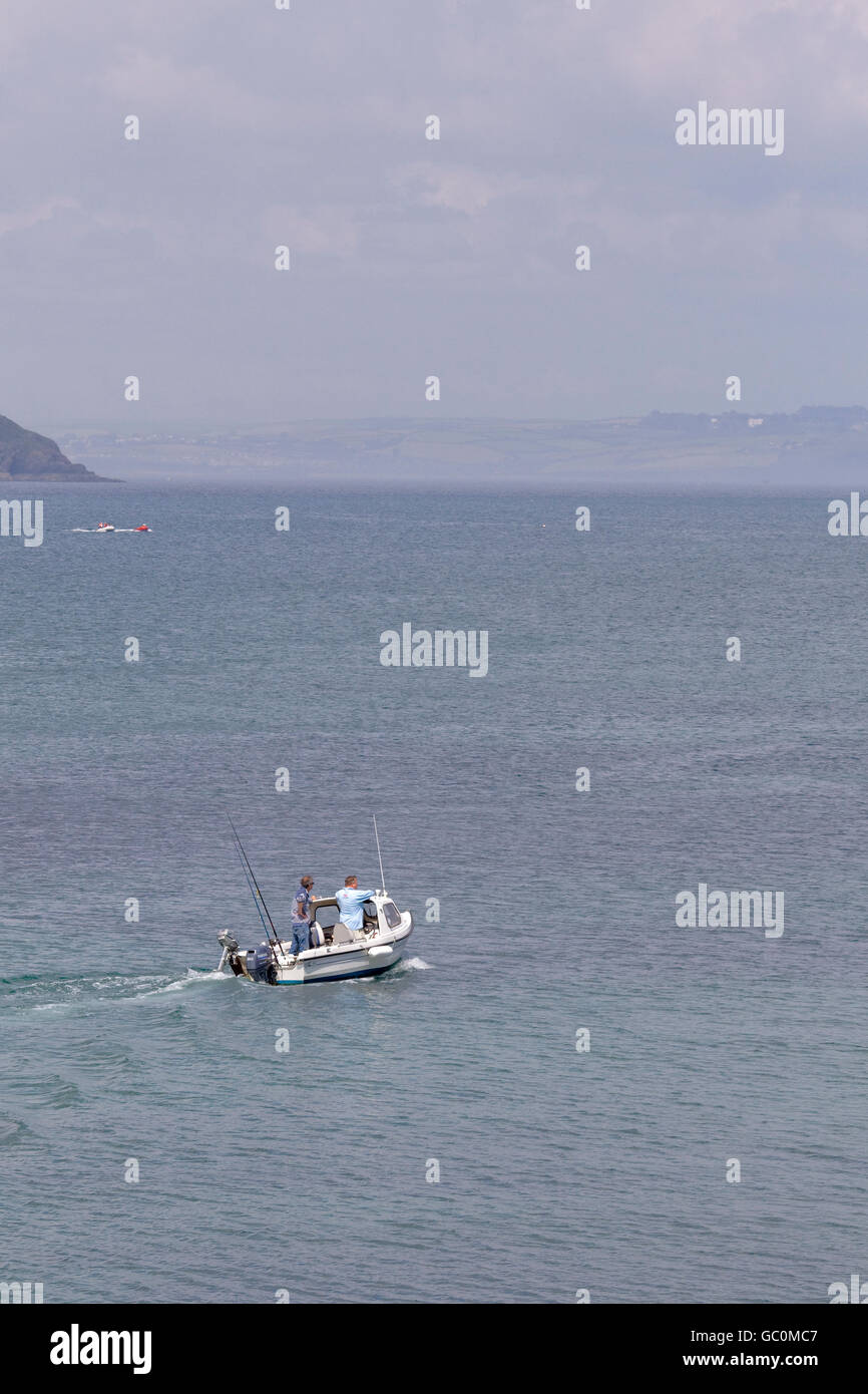 Fishing boat on the Atlantic ocean Stock Photo - Alamy