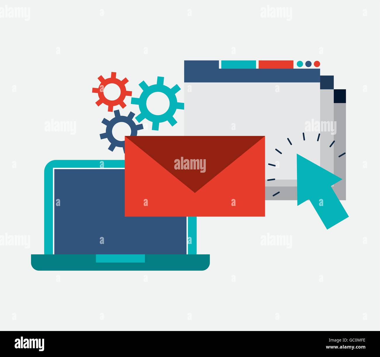 Internet media icon. Technology design. Vector graphic Stock Vector ...
