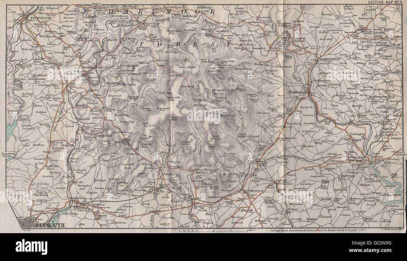 Map of ivybridge hi-res stock photography and images - Alamy