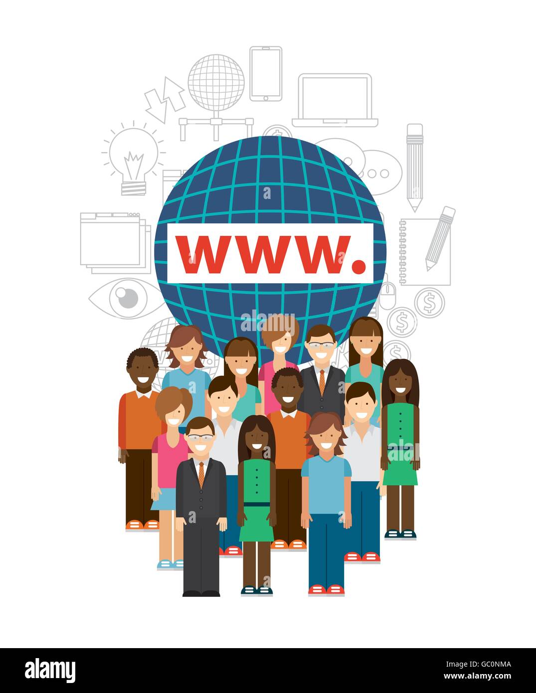 Communication cartoons Cut Out Stock Images & Pictures - Alamy