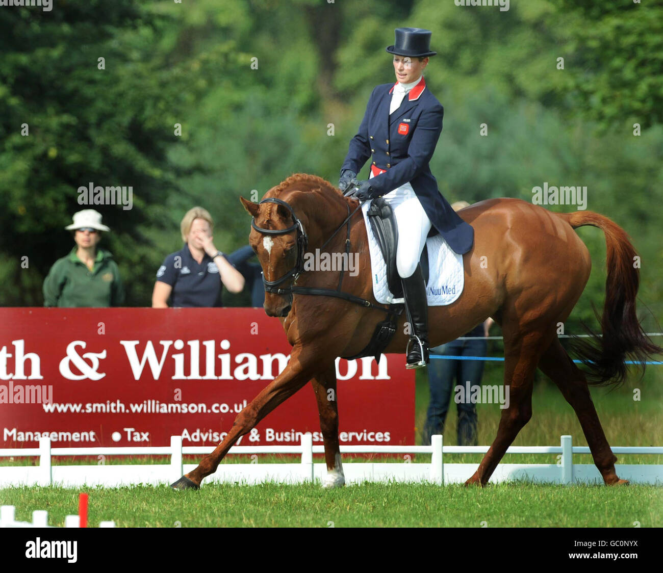 Equestrian festival of british eventing gatcombe park hi-res stock ...