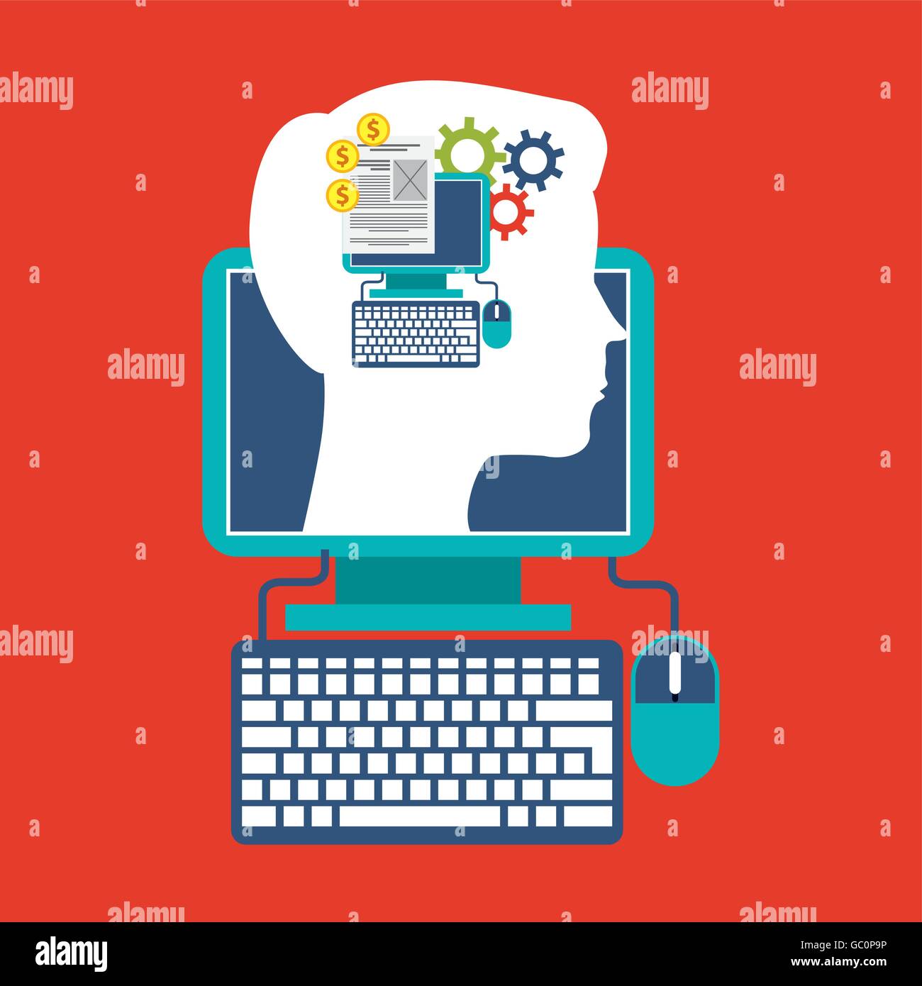 Gear computer generated Stock Vector Images - Alamy