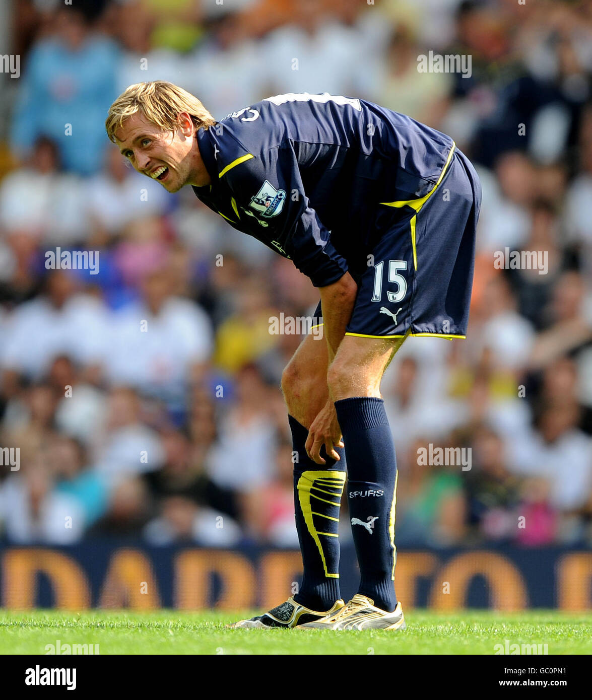 Tottenham Hotspur's Peter Crouch against Olympiakos' Stock Photo - Alamy