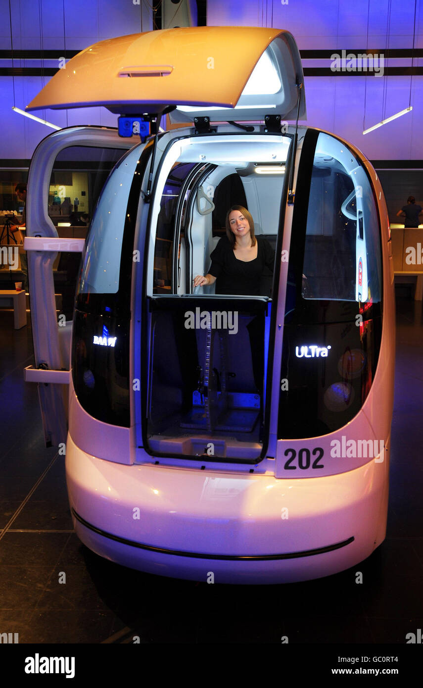 Driverless car which is on display at the science museum hi-res stock ...