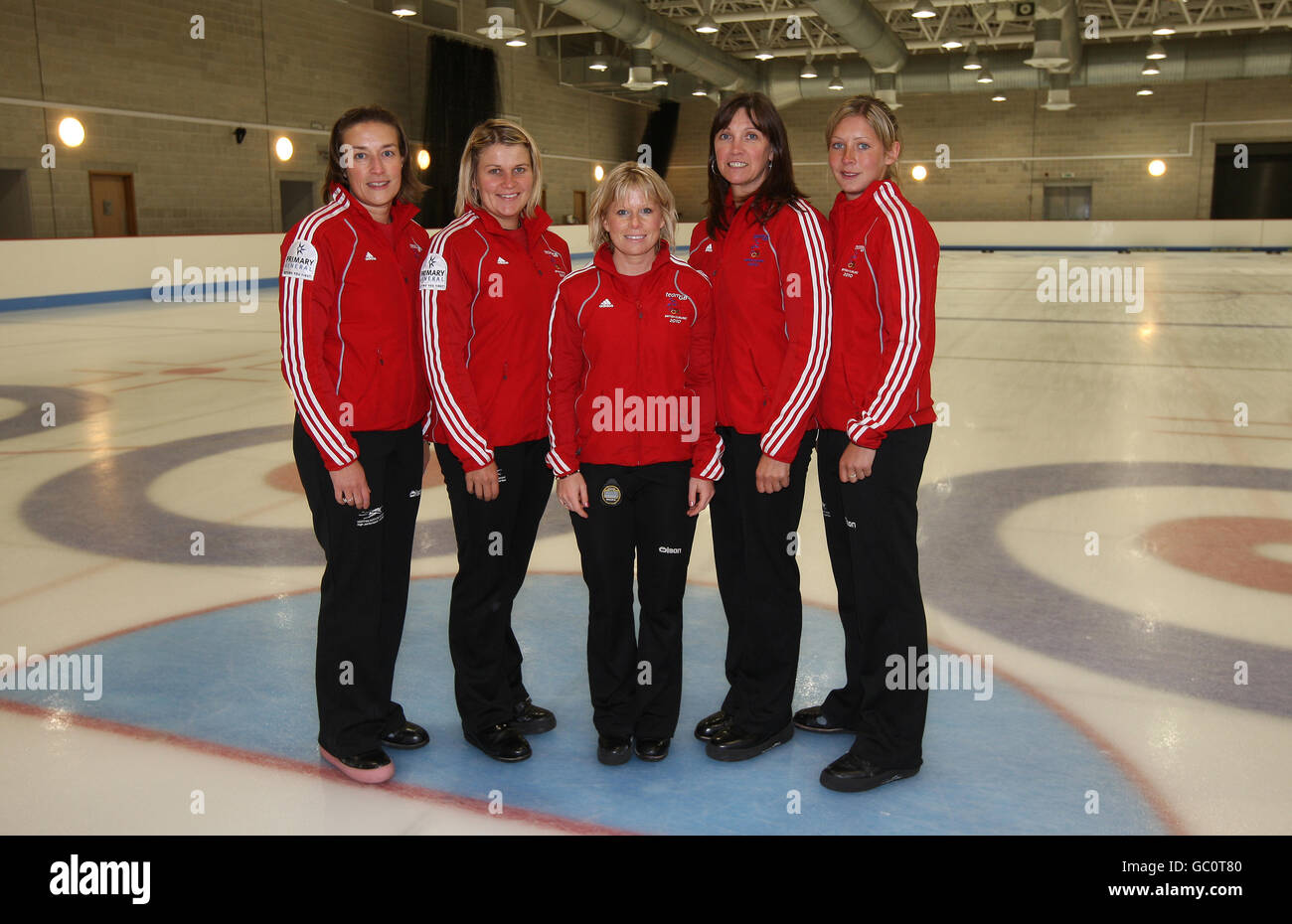 Great Britain's curling team (clockwise) Lorna Vevers, Karen Addison ...