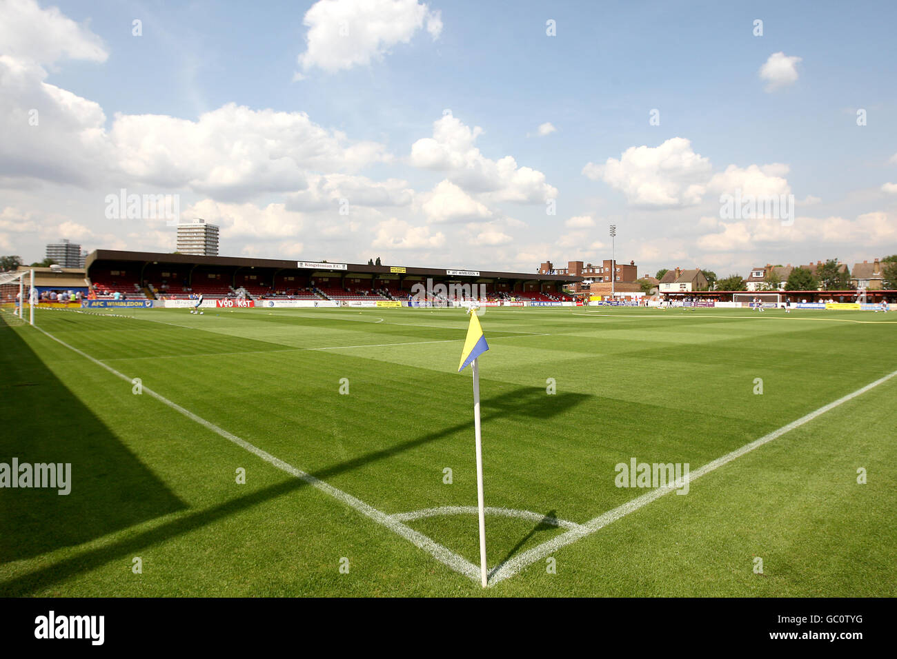 General view of kingsmeadow football stadium hi-res stock photography ...