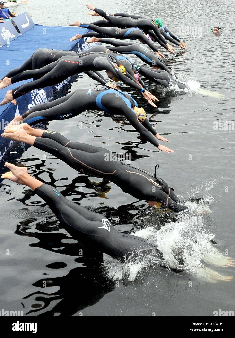 Swimming - Great London Swim - Royal Victoria Dock Stock Photo - Alamy