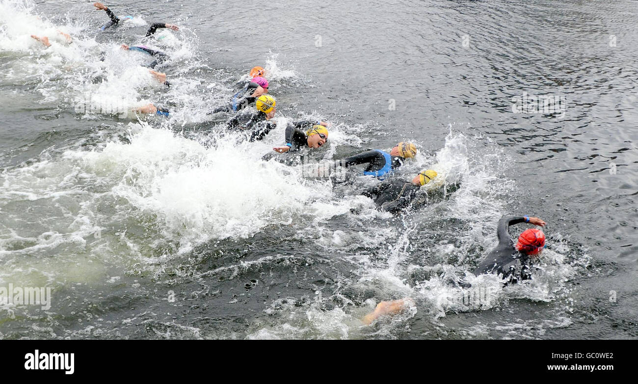 Swimming - Great London Swim - Royal Victoria Dock Stock Photo - Alamy