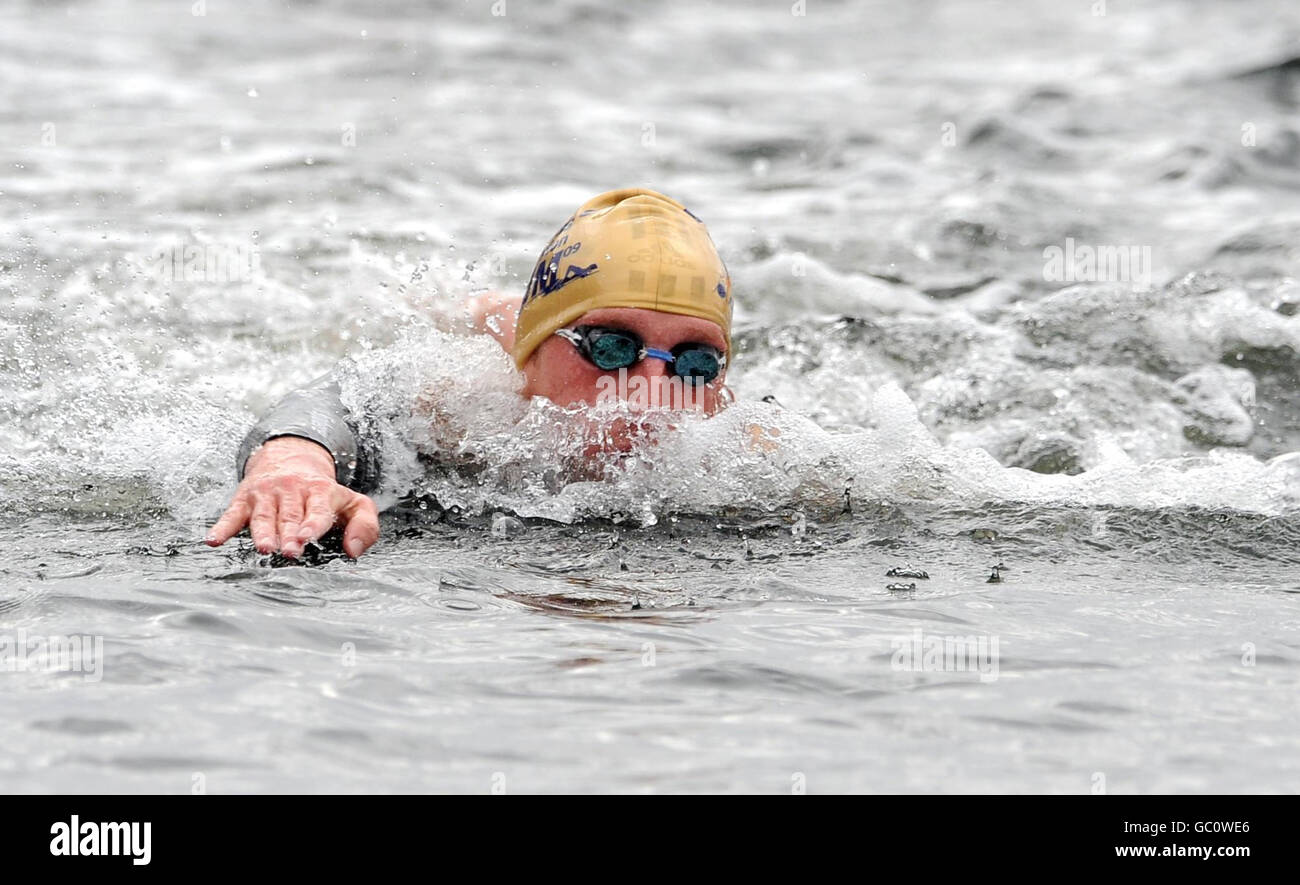 Swimming - Great London Swim - Royal Victoria Dock Stock Photo - Alamy