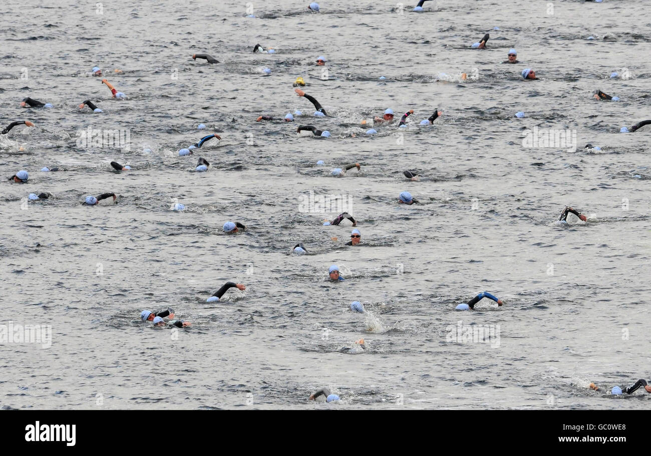 Swimming - Great London Swim - Royal Victoria Dock Stock Photo - Alamy