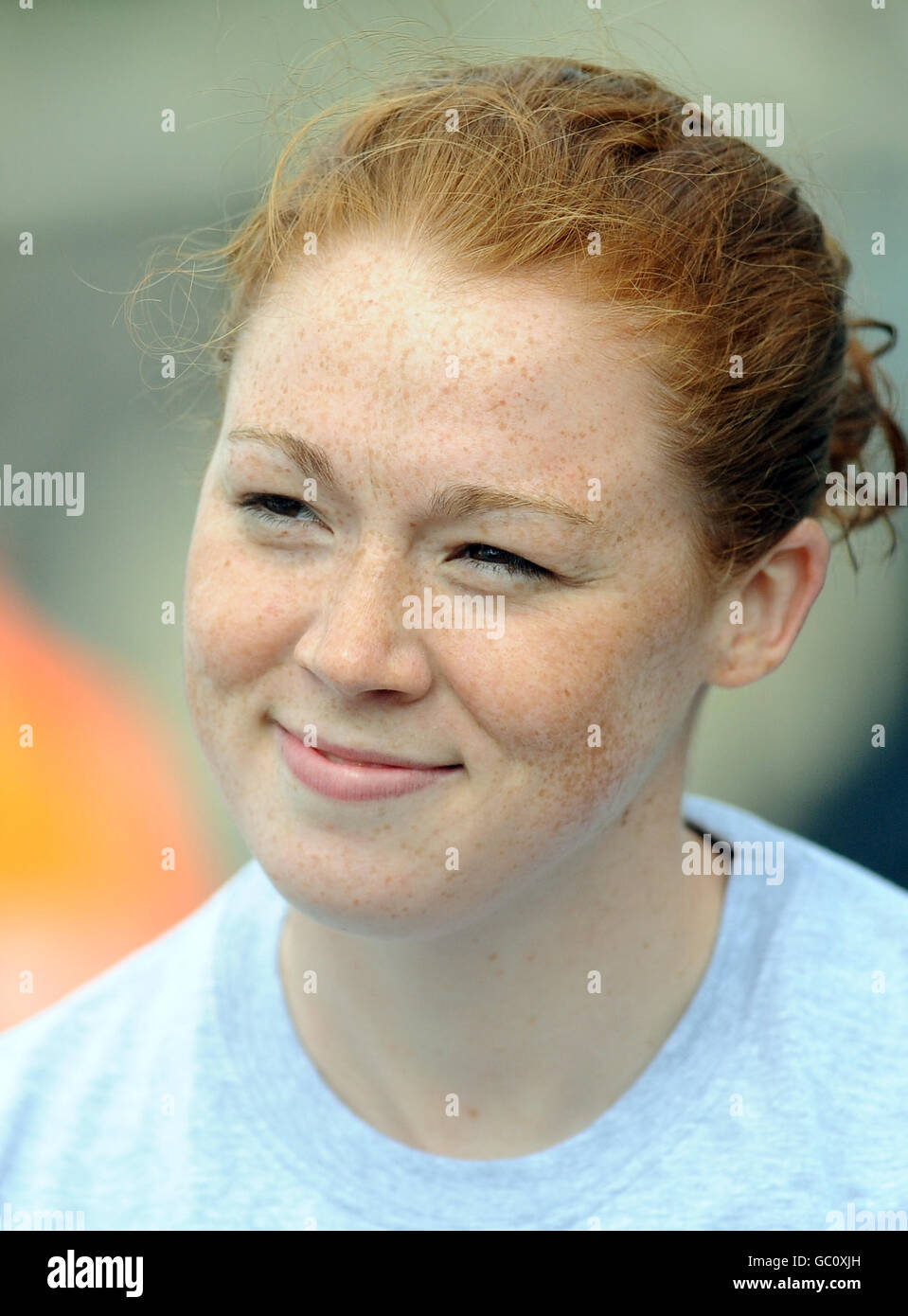 Great britains katy whitfield smiles winning great london swim hi-res ...
