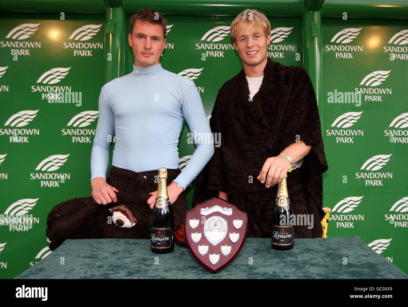 Neigh chance receive trophy winning mayors pantomime horse race hi-res ...