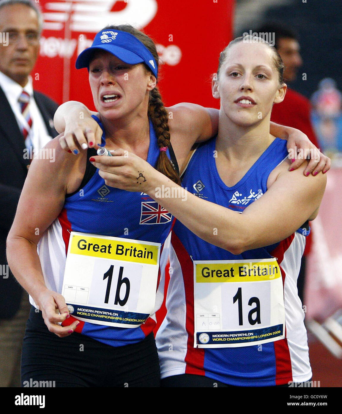 Great Britain's Heather Fell (left) and Mhairi spence come fourth in ...