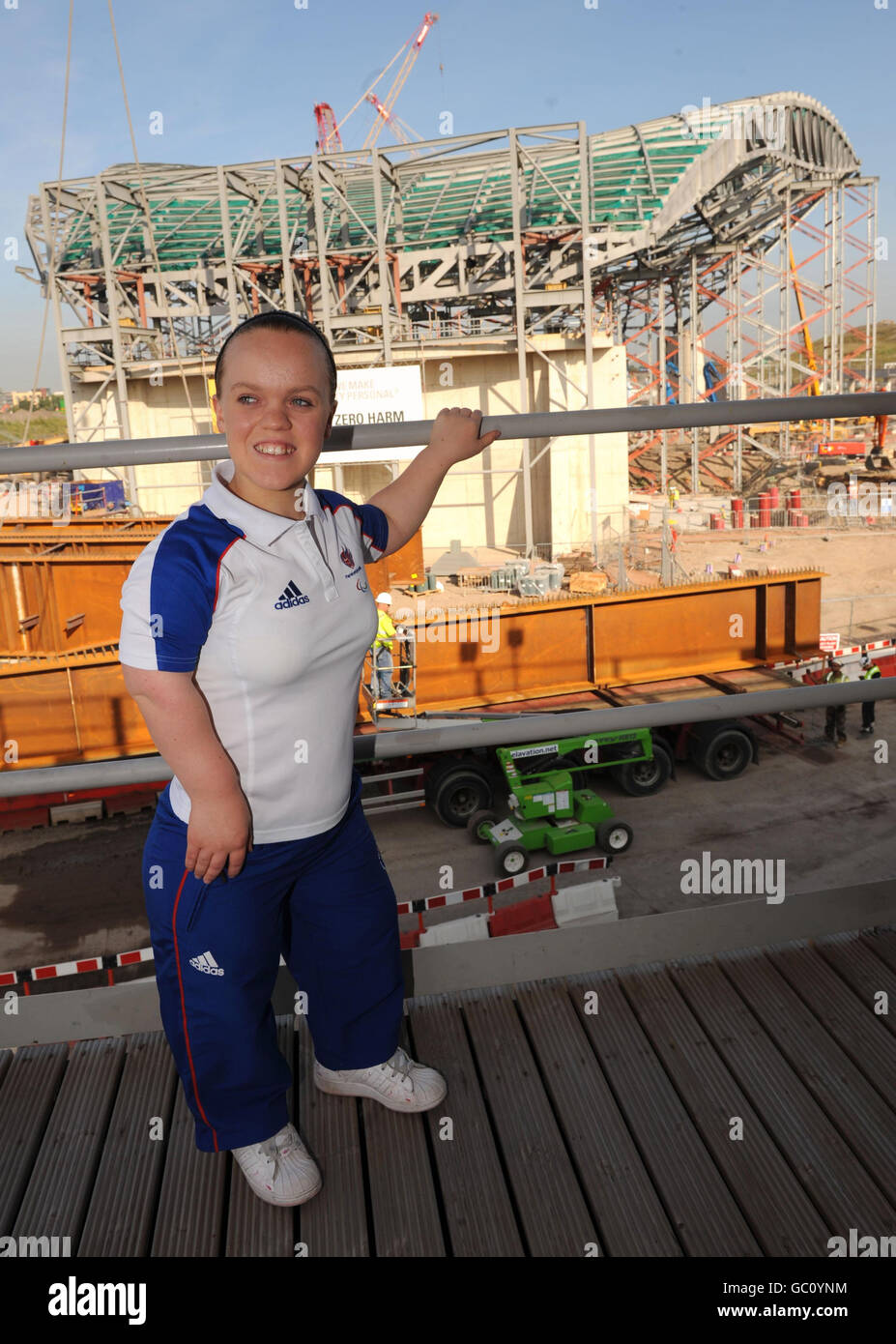 Eleanor Simmonds visits the Olympic Park Stock Photo - Alamy